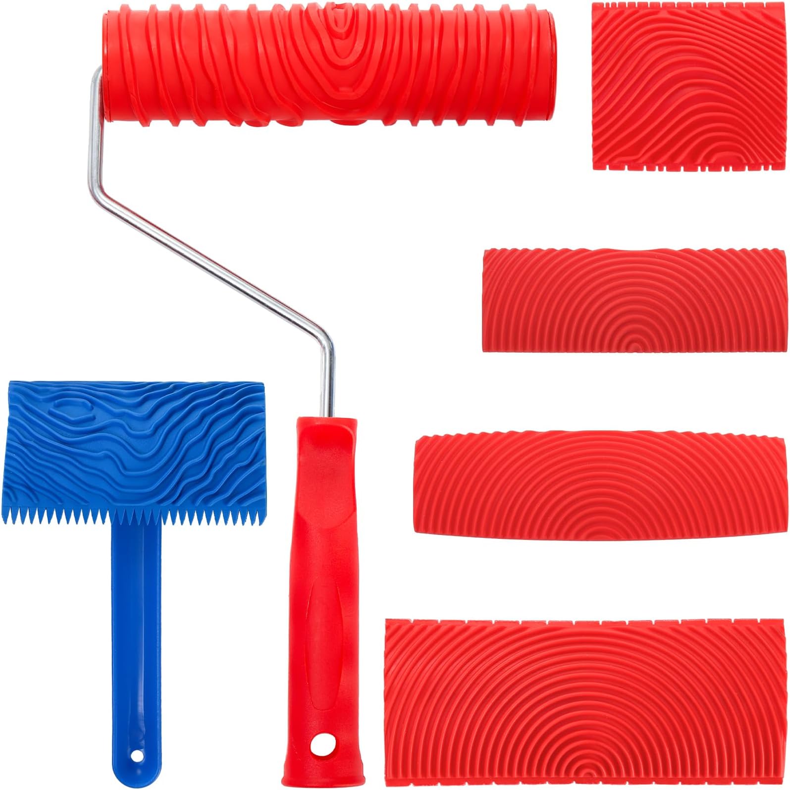 Wood Graining Tool Set, 6PCS Wood Grain Paint Roller, Graining Tool ...