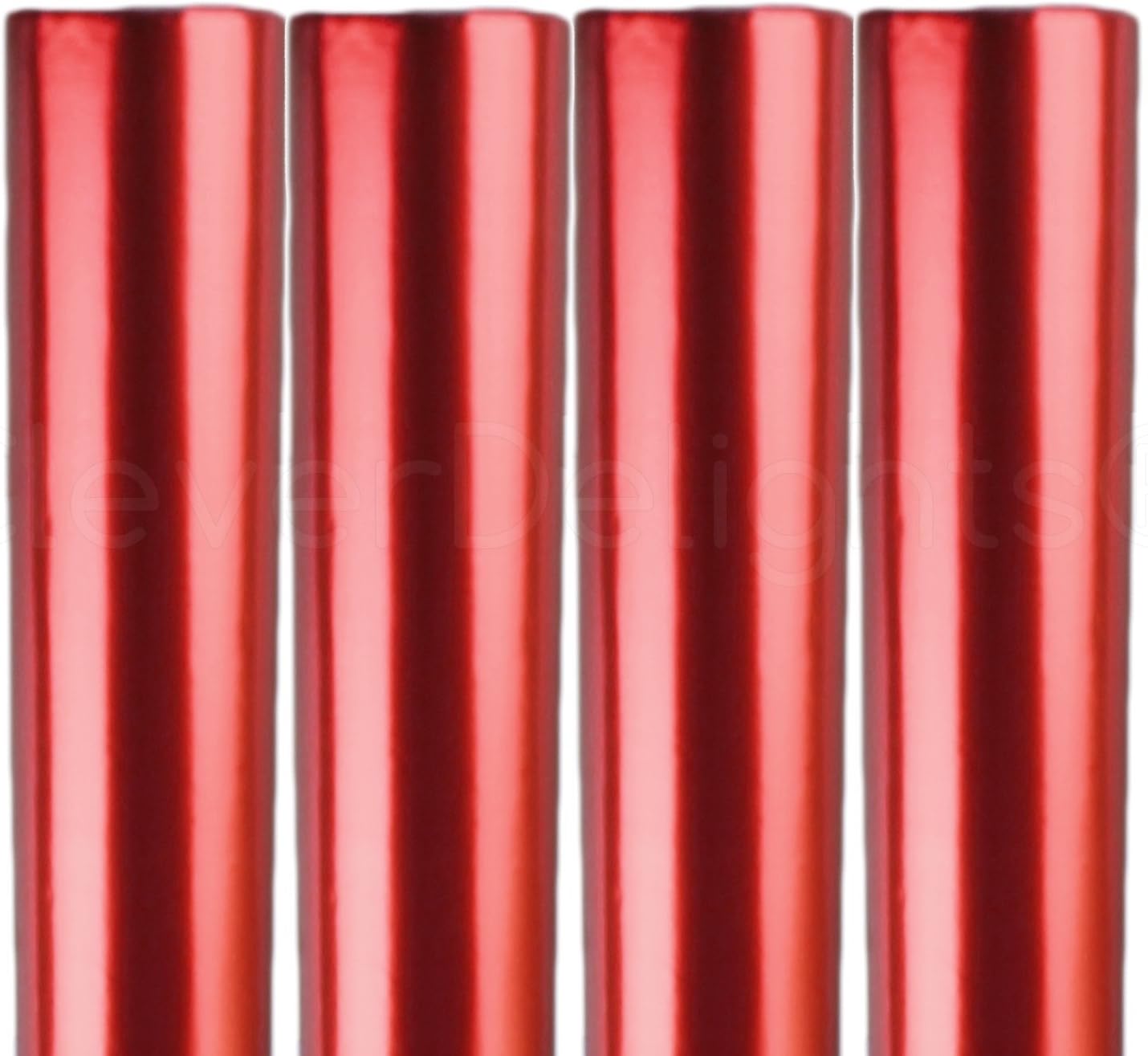 Amazon.com: CleverDelights 4 Rolls Metallic Red Wrapping Paper - 30" x ...