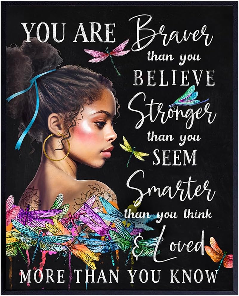 Amazon.com: Inspirational African American Girl Art - Black Girl Magic ...