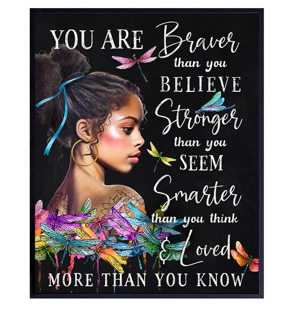 Amazon.com: Inspirational African American Girl Art - Black Girl Magic ...