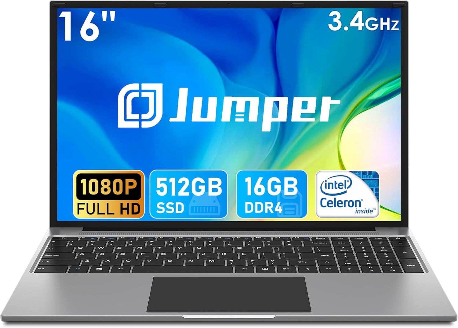 Amazon.com: jumper Laptop, 16GB RAM 512GB ROM, Laptops Computer with ...