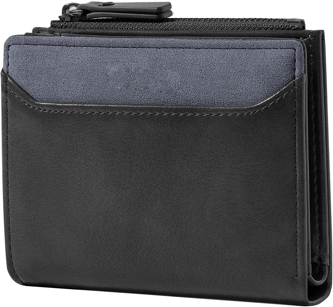 Wallets for Men UK - Bifold Wallets Mens, Fashion Colour Block Slim ...