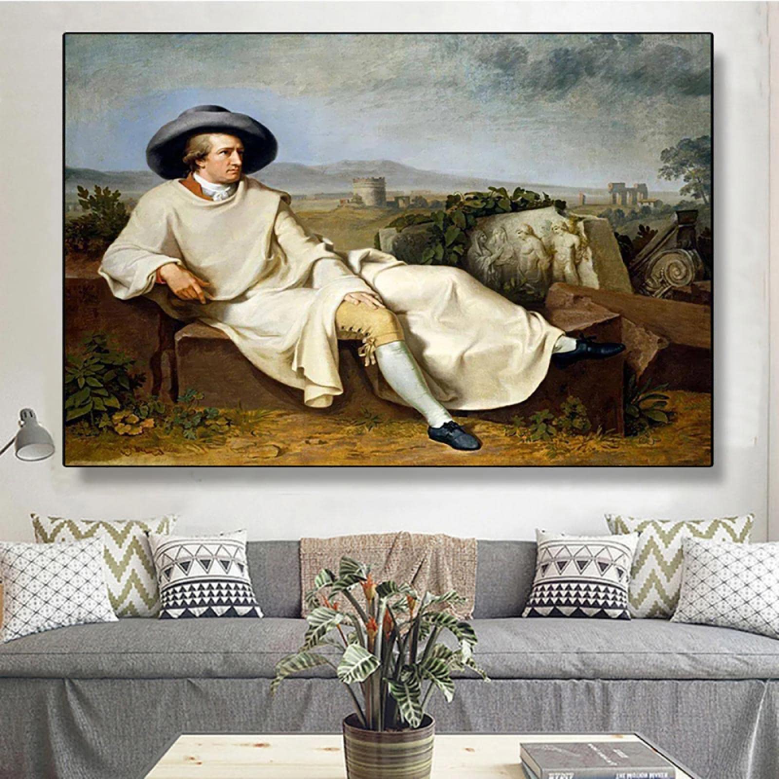 Goethe Paintings Oil Painting Handpainted On Canvas "Young Johann