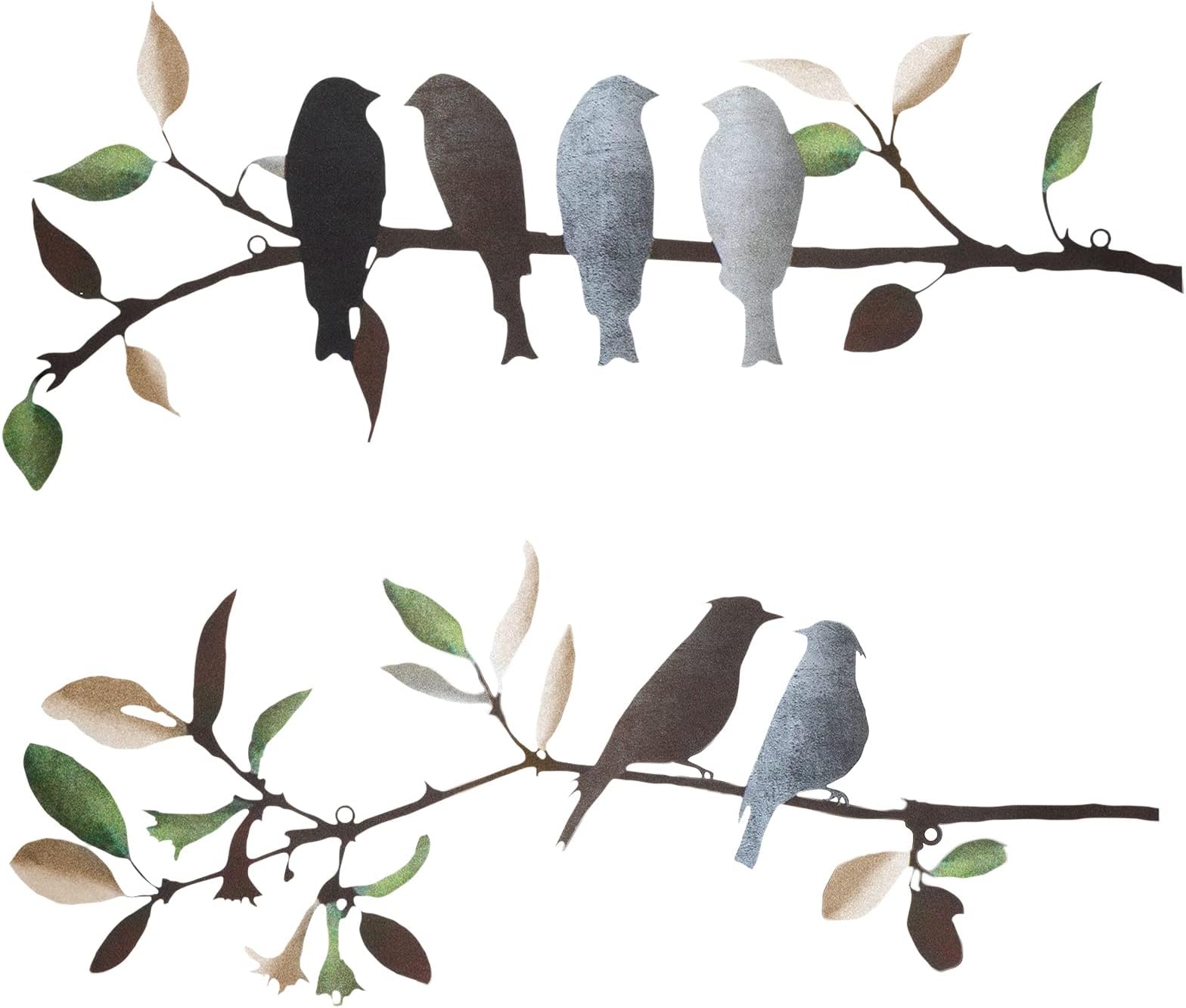 Amazon.com: Deco 79 Metal Bird Wall Decor with Tree Branches, Set of 3 ...