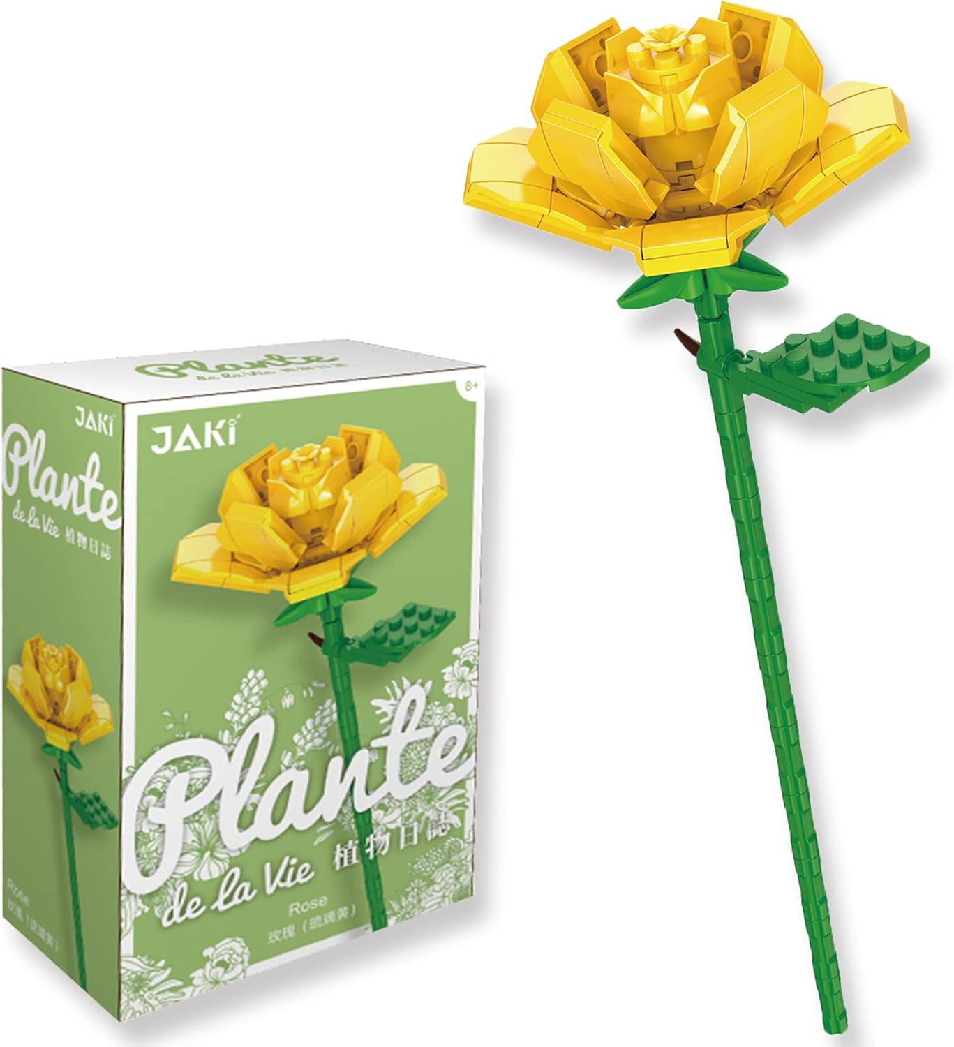 Amazon.com: Uniwee Flowers Bouquet Set Building Kit, DIY Rose ...
