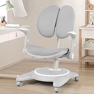 Amazon.com: COSVALVE Adjustable Comfy Study Chair for Ages 5-15 Years ...