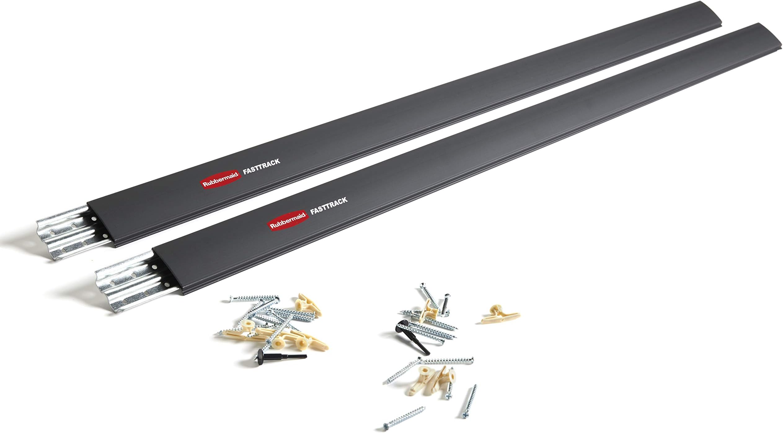 Rubbermaid FastTrack Wall Mounted Storage and Organization System Rail ...