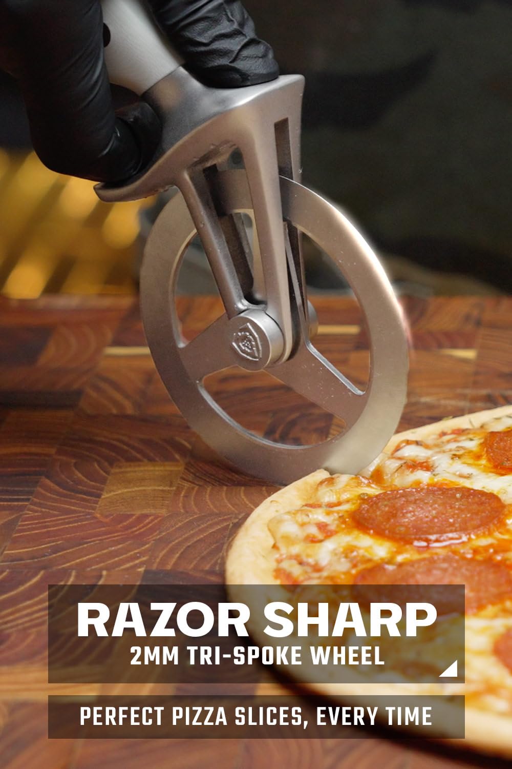 Snapklik.com : Pizza Wheel Cutter - White G10 Handle - The Orbit Razor ...