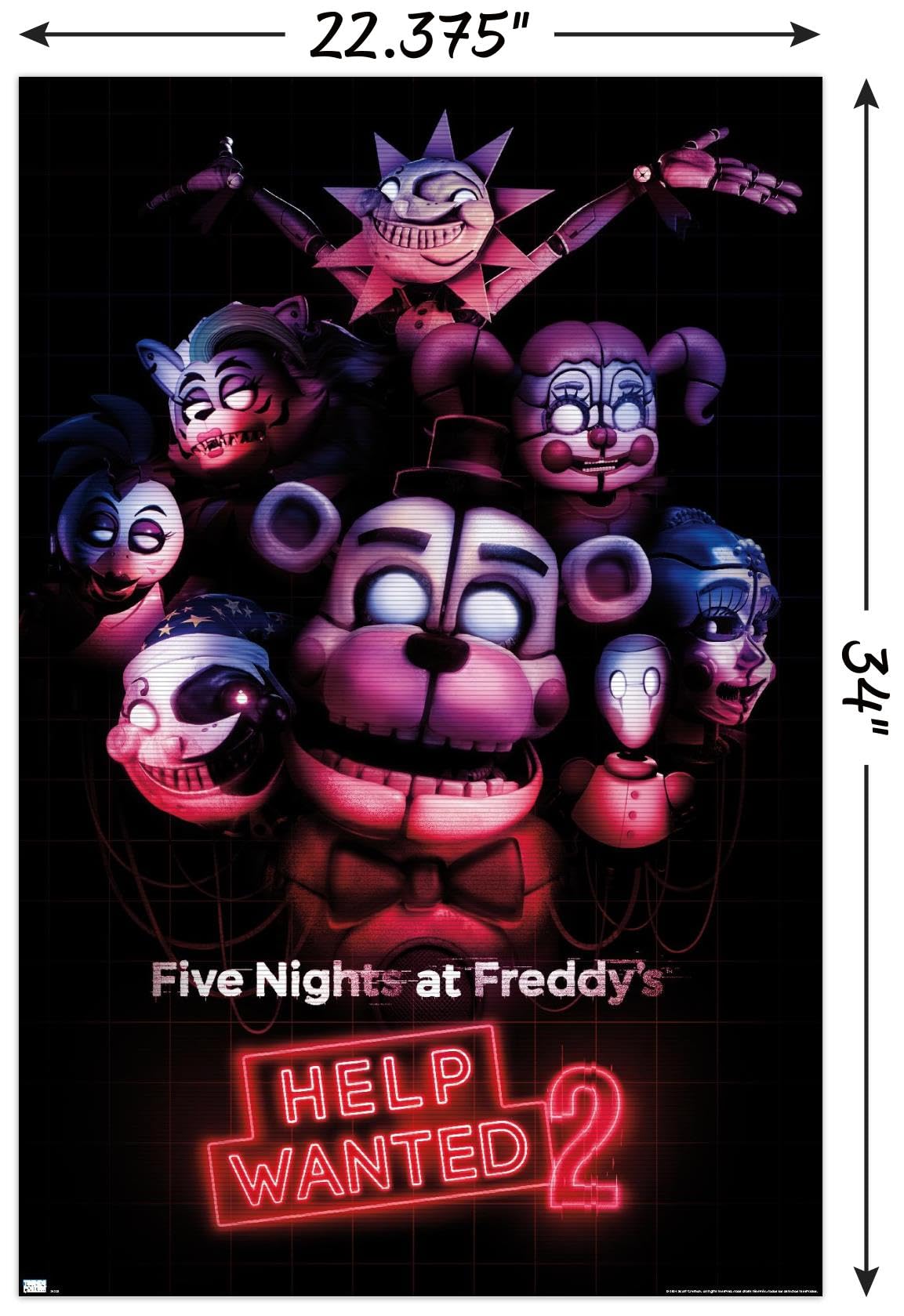 Motivational Poster Fnaf Five Nights At Freddy's Movie Poster – My