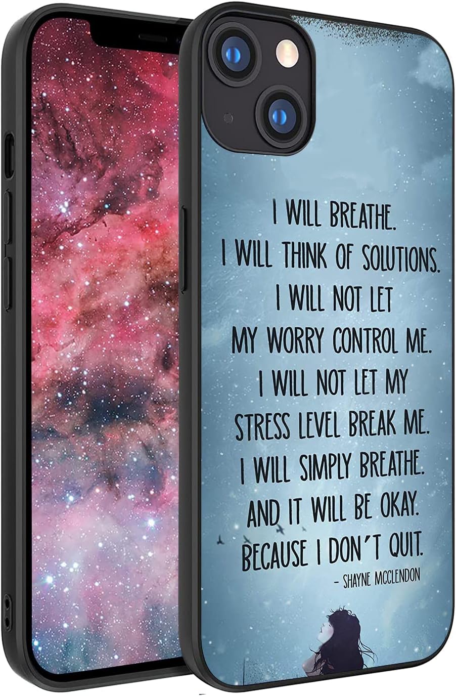 Amazon.com: I Will Think of Solutions Inspirational Quotes Rubber Phone ...