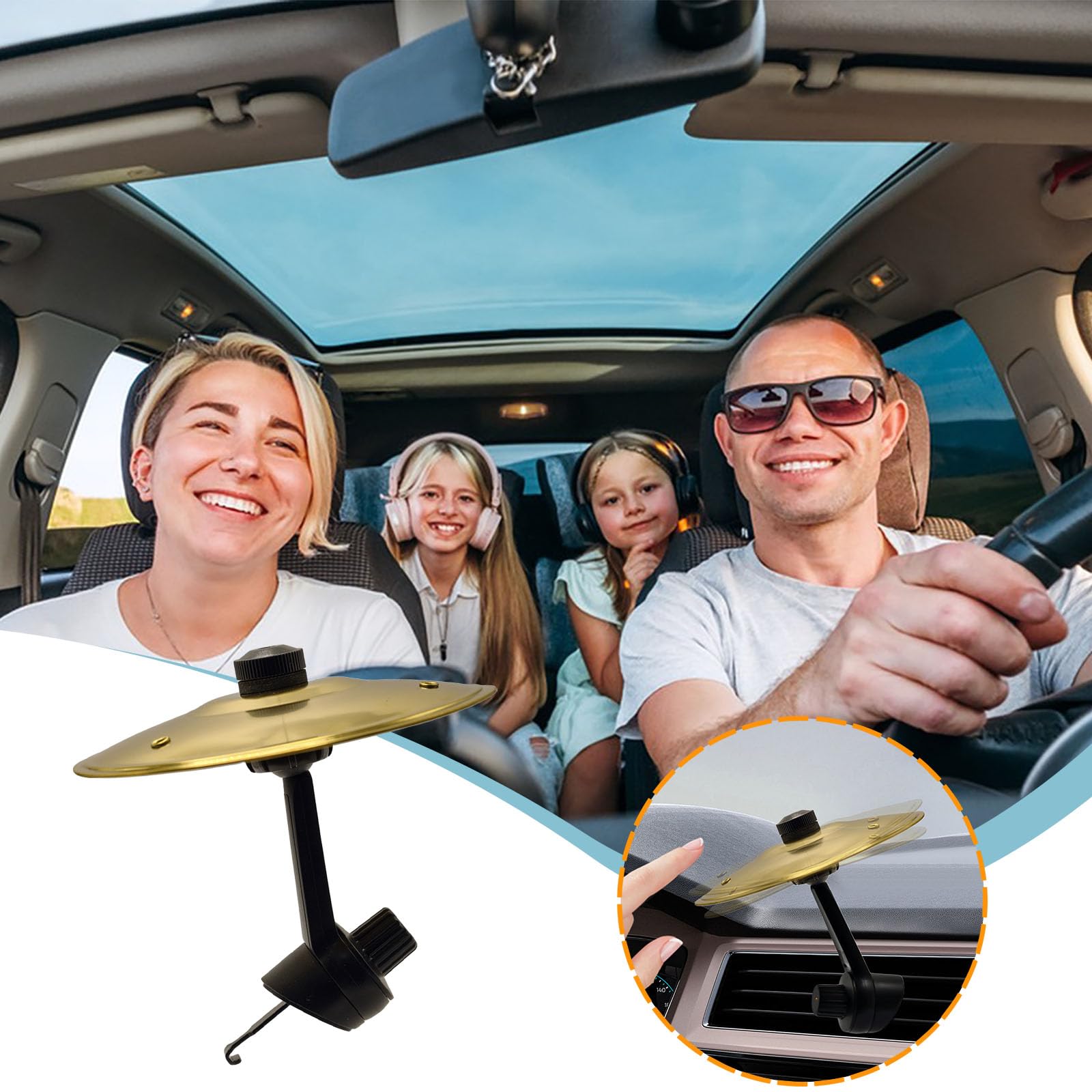 Car Drum Cymbal Air Vent Car Crash Cymbal, 2025 Upgrade Air Vent, Car ...