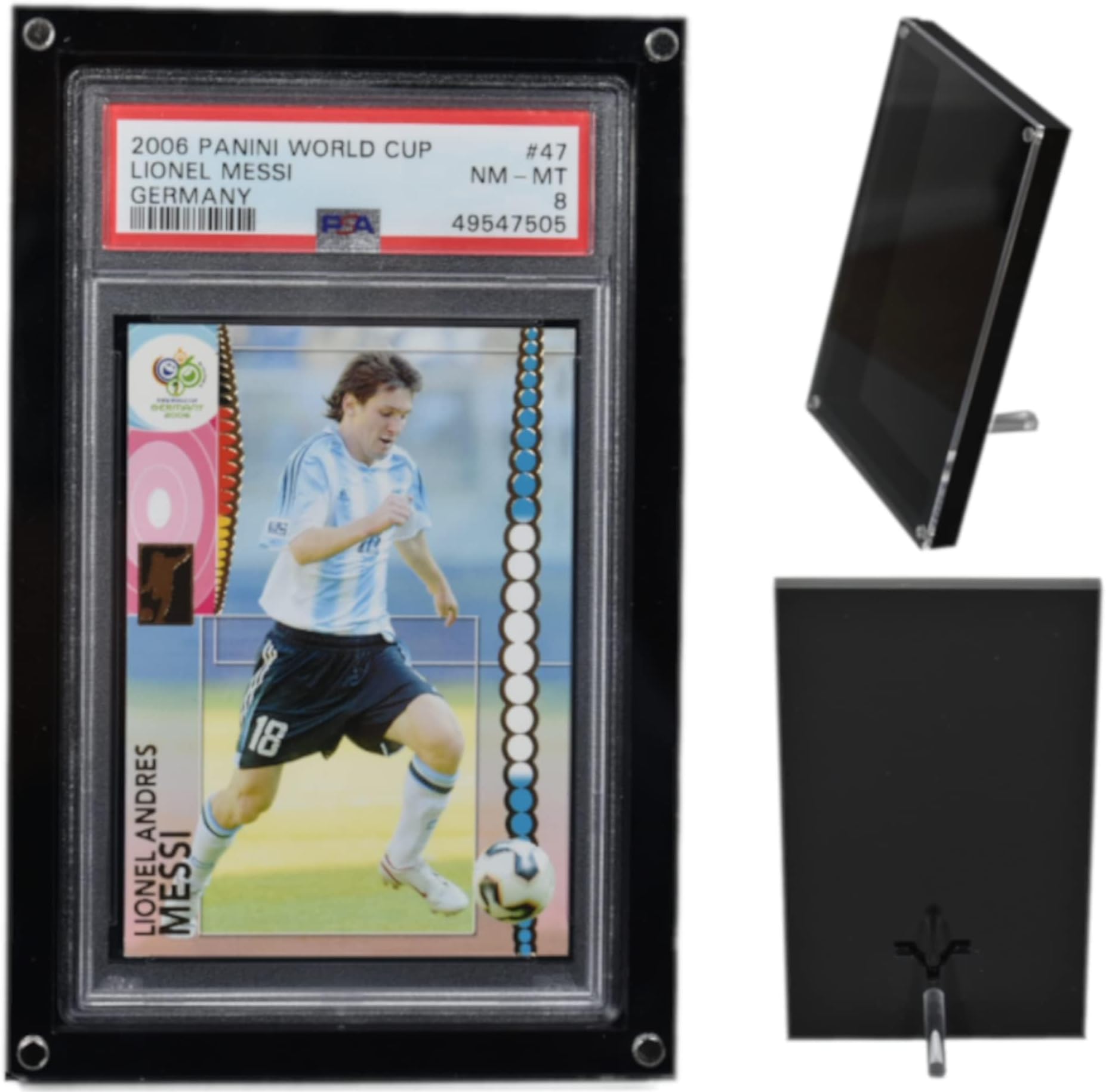 Amazon.com: Genius Plays 4-Card PSA & CGC Graded Card Display Frame ...