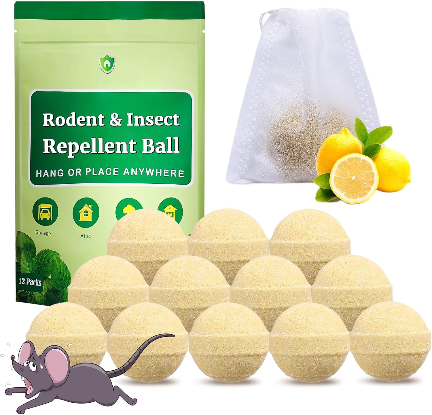Amazon.com: Rodent and Insect Repellent Balls, Squirrel Rat Repellent ...