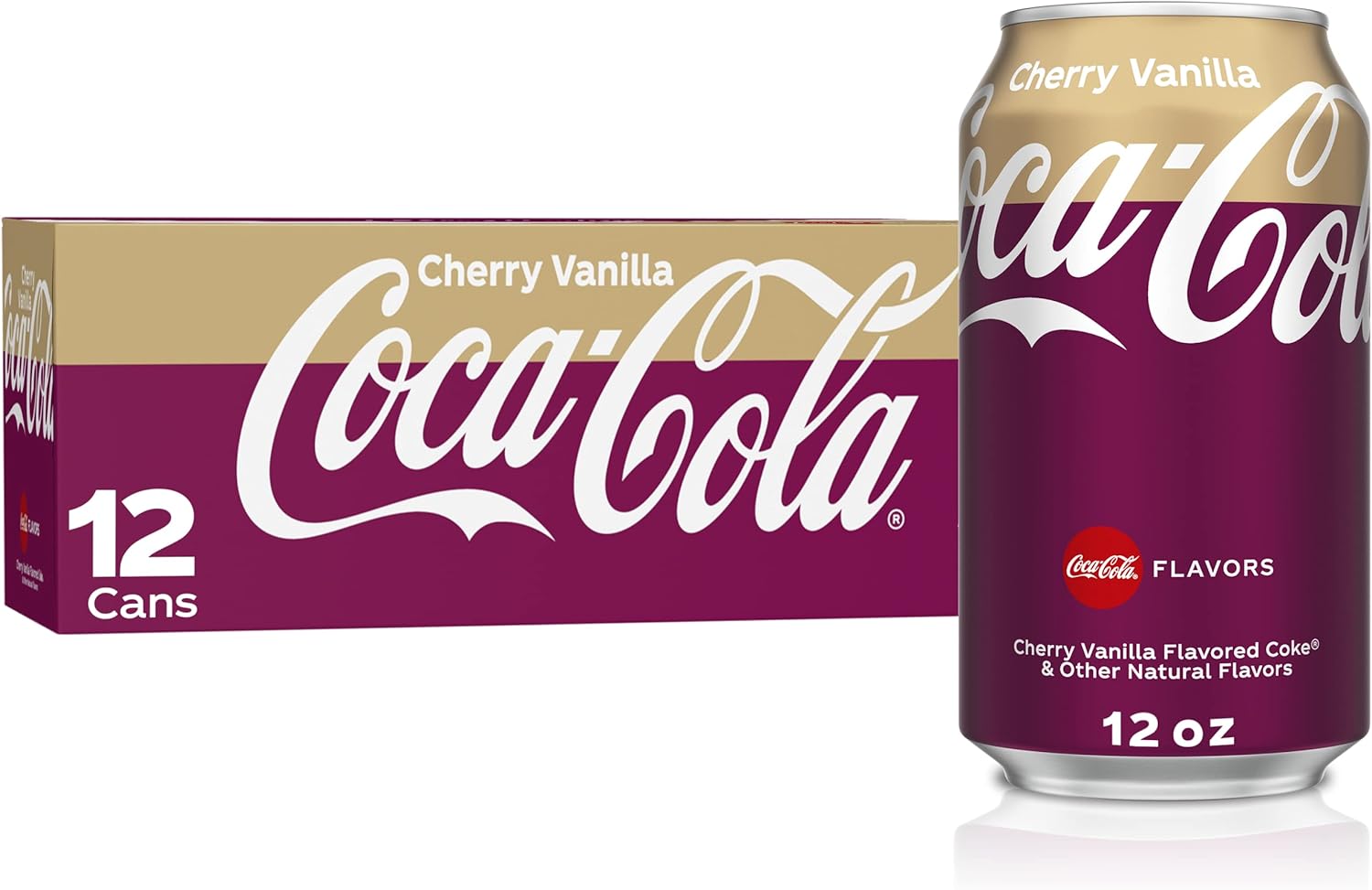 Coca Cola cherry vanilla 355ml Cans x12 : Amazon.co.uk: Grocery