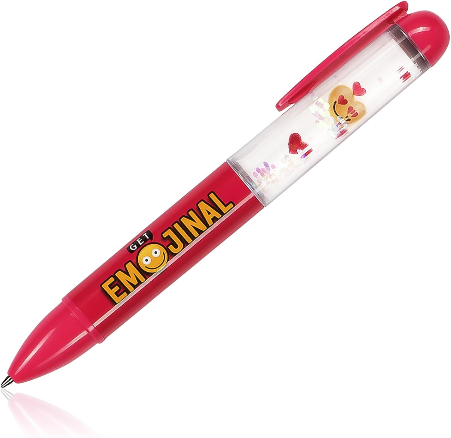 NPW Emoticon Ballpoint Biro Pen - Red Liquid Pen by Get Emojinal ...