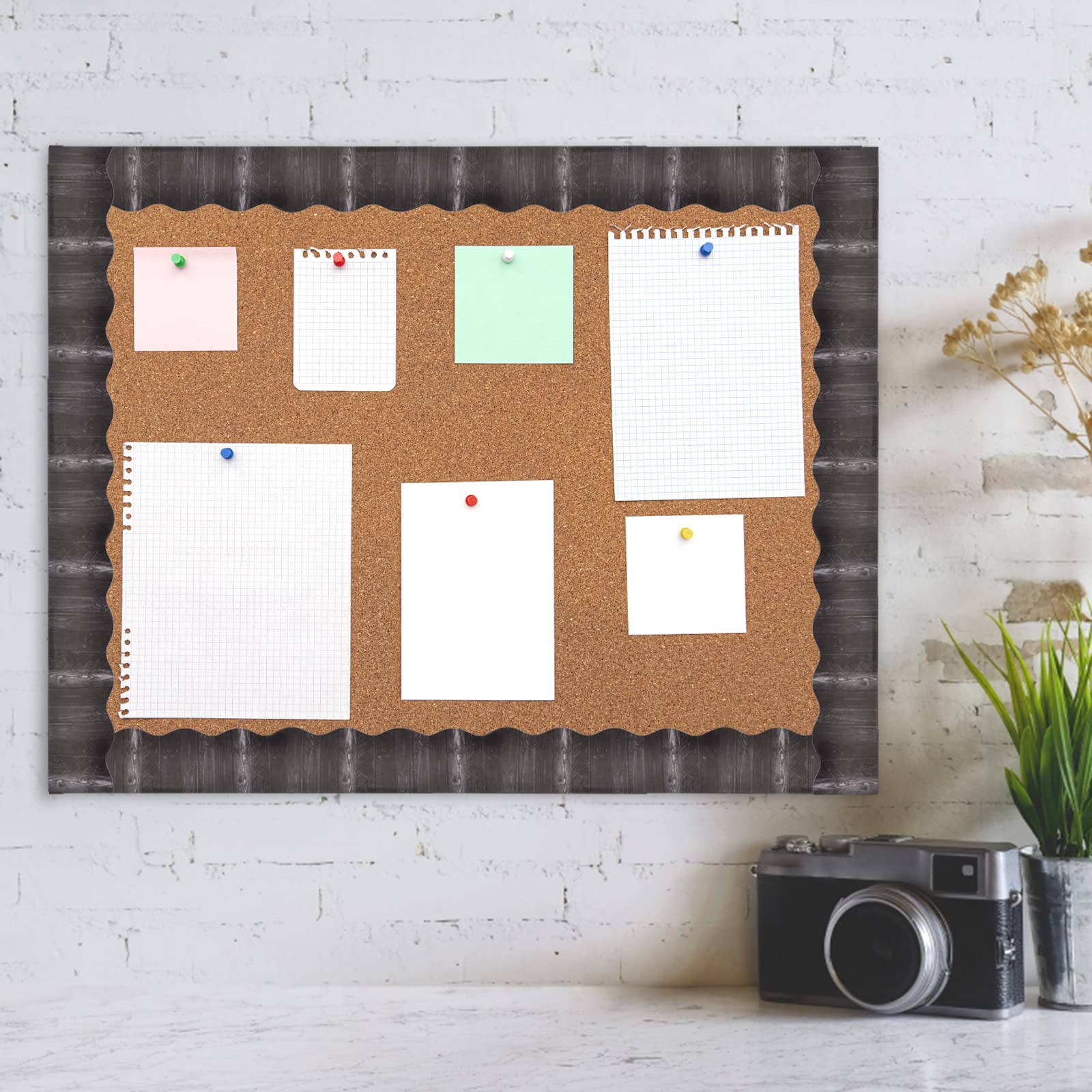 Snapklik.com : 99 Feet Black Wood Bulletin Board Border 3 Rolls Black ...