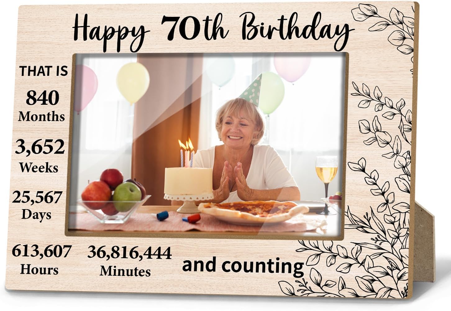 Amazon.com - Fihjm 70th Birthday Picture Frame, 70th Birthday Gifts for ...