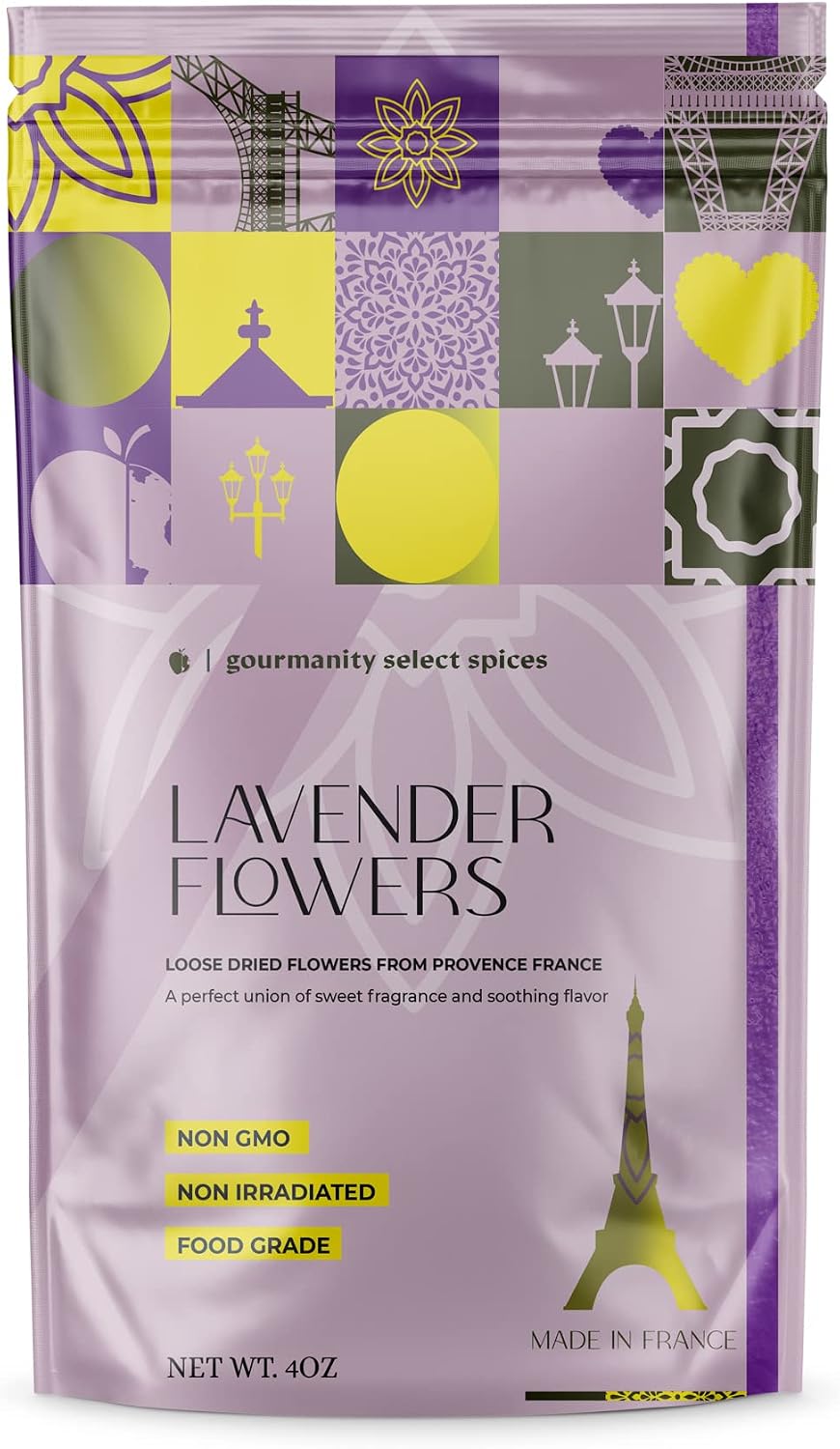 Amazon.com: Gourmanity Select Dried Lavender Flowers 4oz | Culinary ...