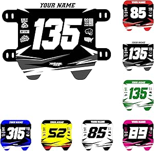 Amazon.com - Sur Ron Front Number Plate Electric Bike Decals, Dirt Bike ...