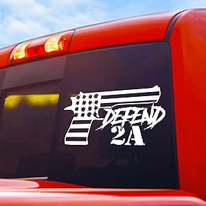 Amazon.com - American Flag Gun Bullet Holes Defend The Second Amendment ...