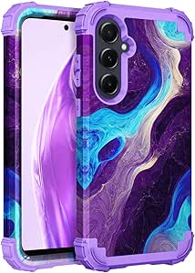 Amazon.com: Hocase for Galaxy A35 5G Case, Heavy Duty Shockproof Protection Soft Silicone Rubber ...