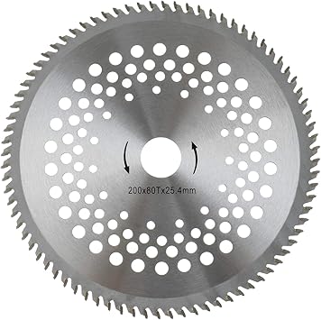 Amazon.com : HUAREW 8 Inch 80 Tooth Carbide Blade with a Silver Steel ...