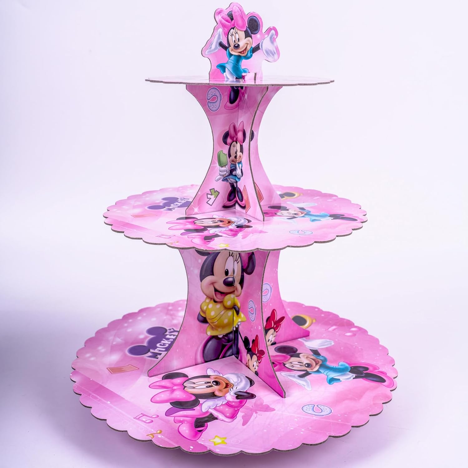 Amazon.com | Pink Mouse Cupcake Stand, Minnie Themed BirthdayParty ...
