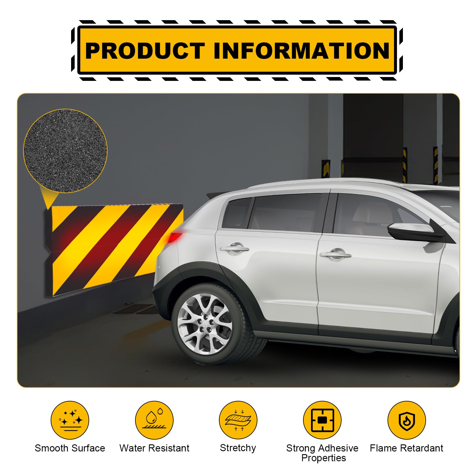 Snapklik.com : DGSL Garage Wall Protector4pcs Foam Wall Corner Guard ...