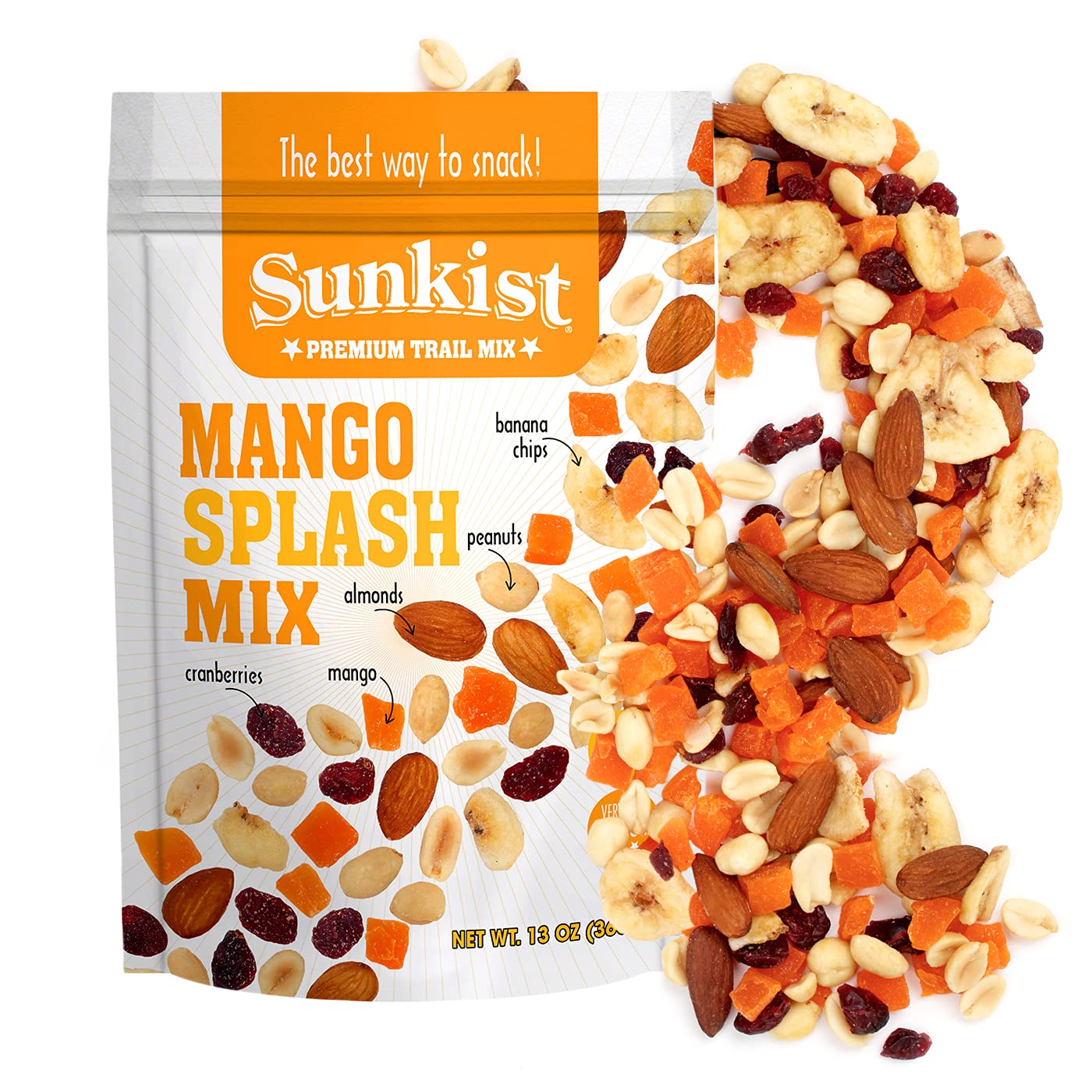 Snapklik.com : Sunkist Mango SplashTrail Mix - Fruit And Nut Combo, Low ...