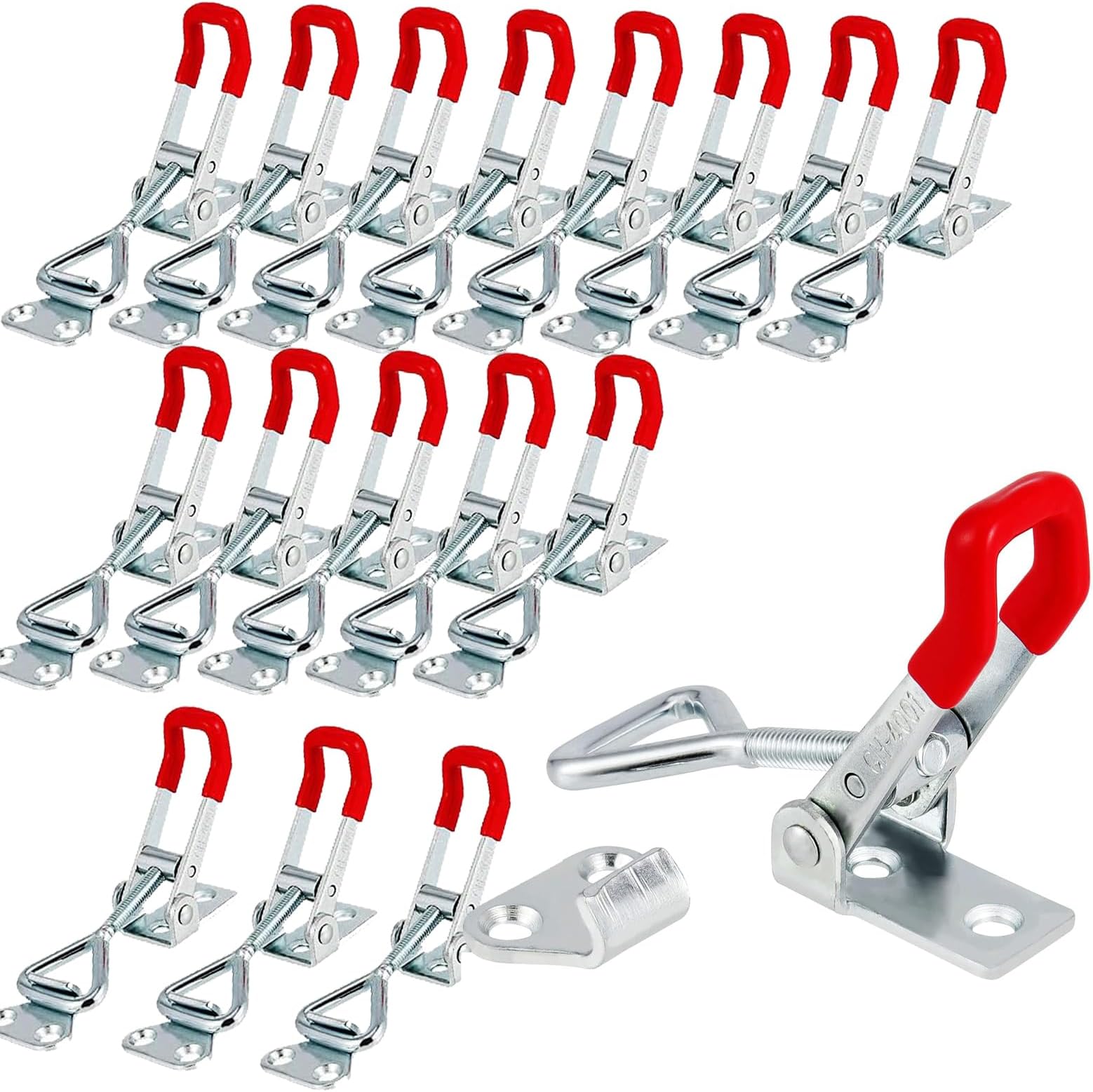 JOIKIT 20 PCS Adjustable Toggle Clamp, 4001 Latch Action Toggle 360lb ...