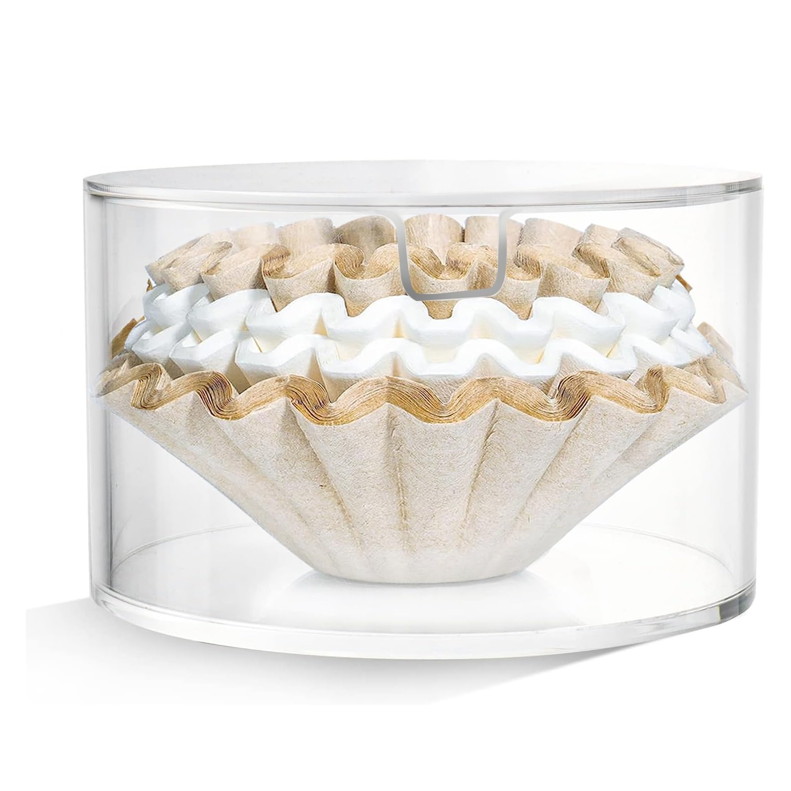 Amazon.com: Coffee Filter Holder Storage with Lid, Coffee Pod Holder ...