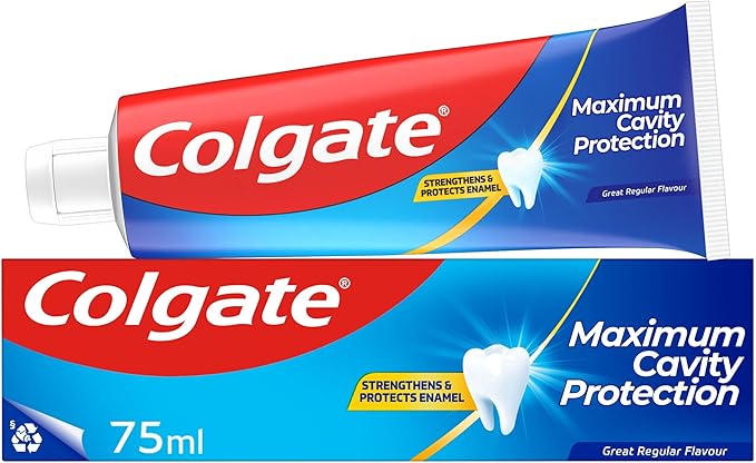 Colgate Maximum Cavity Protection Toothpaste 75ml, with Calcium Boost ...