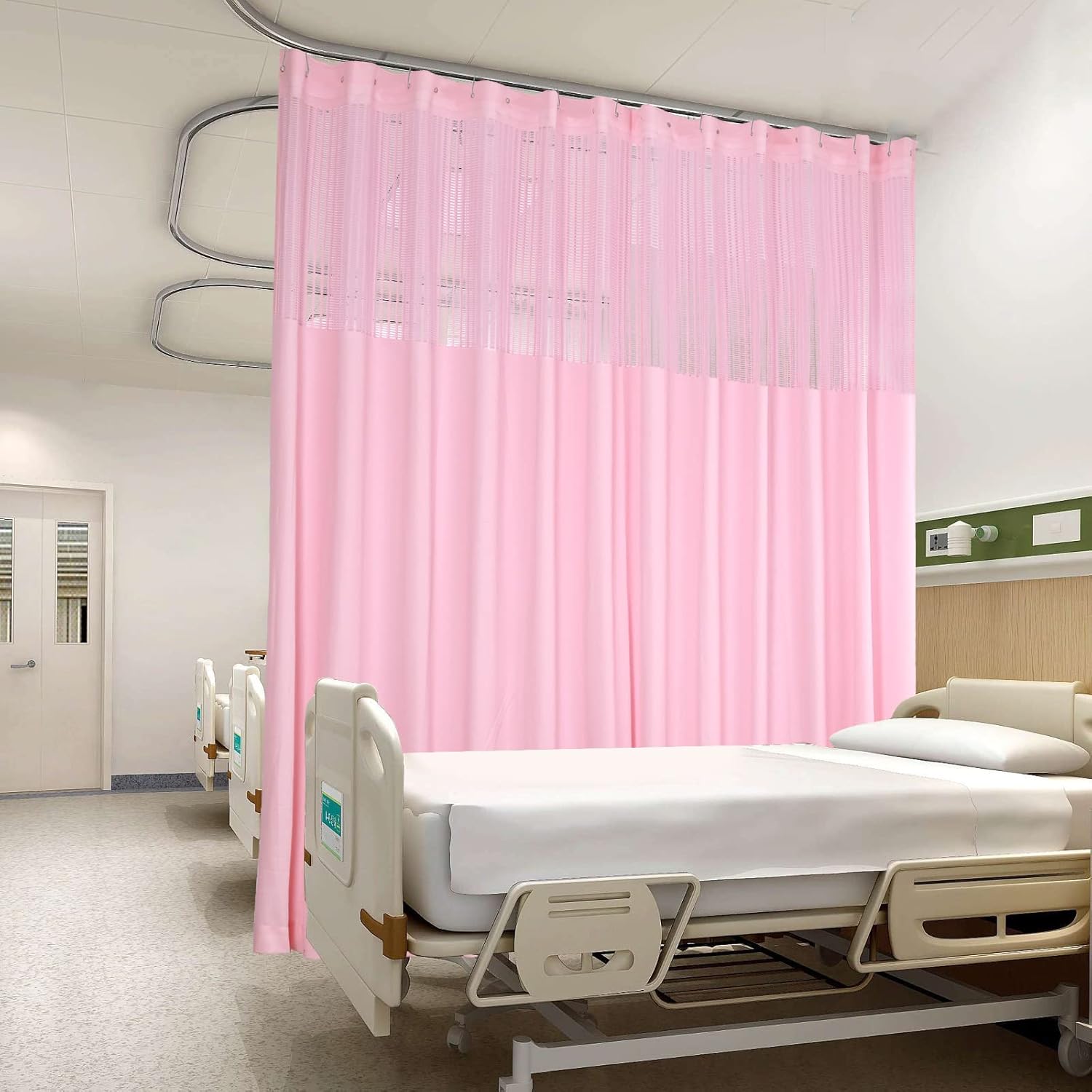 Amazon.com: SanBouSi Room Divider Curtain 12ft x 8ft, Hospital Curtain ...