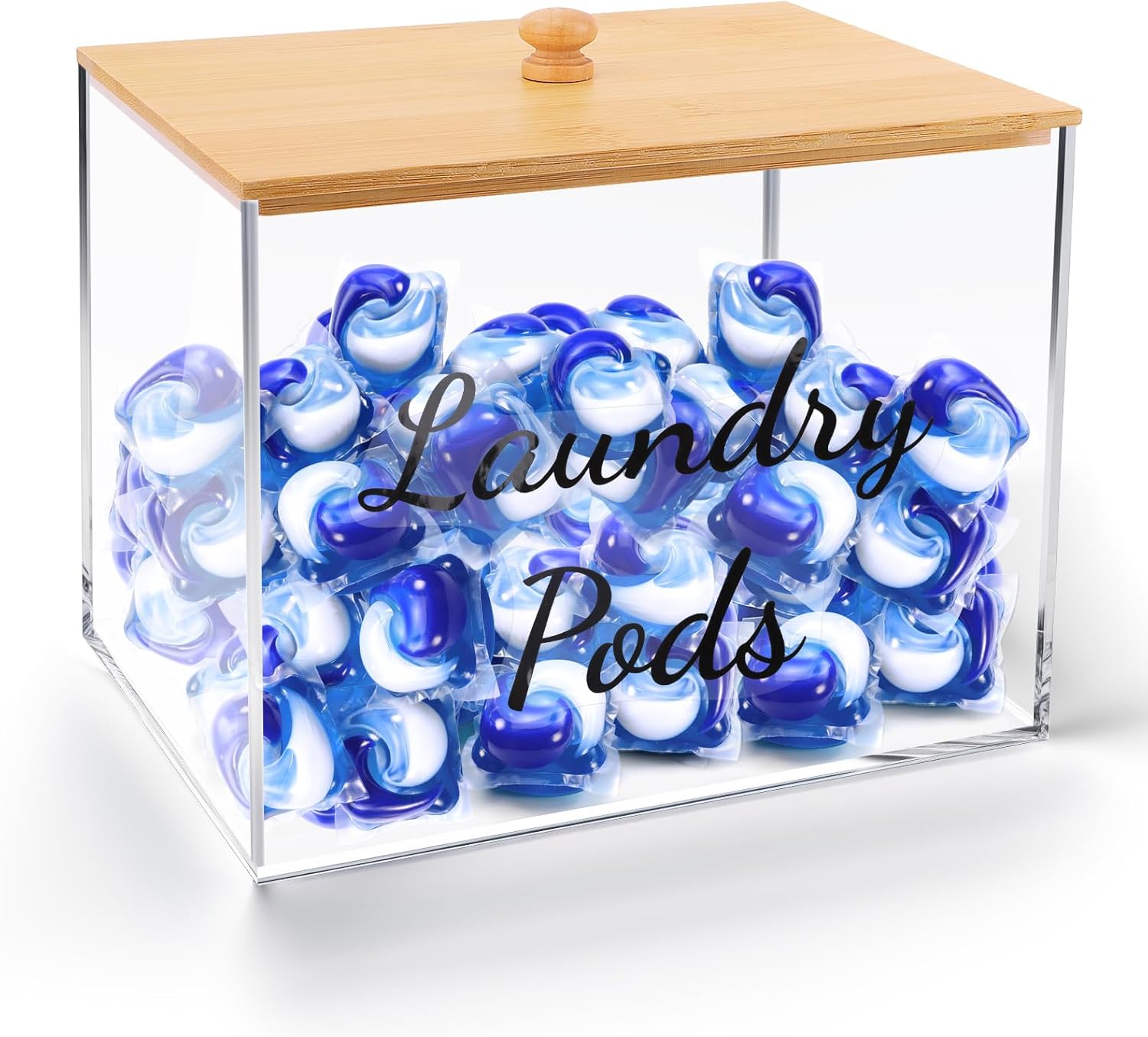 TCJJ Laundry Detergent Storage,High-Capacity Acrylic Laundry Pods ...