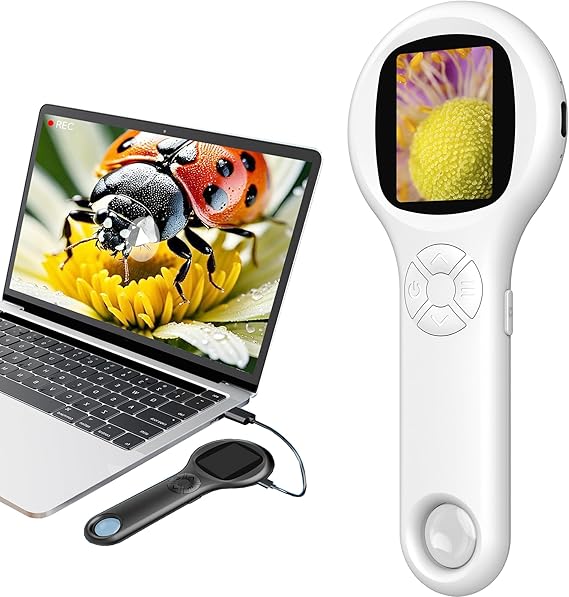 Amazon.com: T TAKMLY Mini Pocket Digital Microscope, Macro Fixed Focus ...