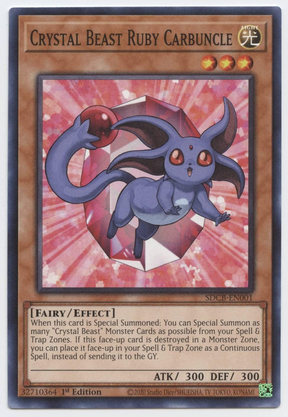 Amazon.com: Crystal Beast Ruby Carbuncle - SDCB-EN001 - Common - 1st ...