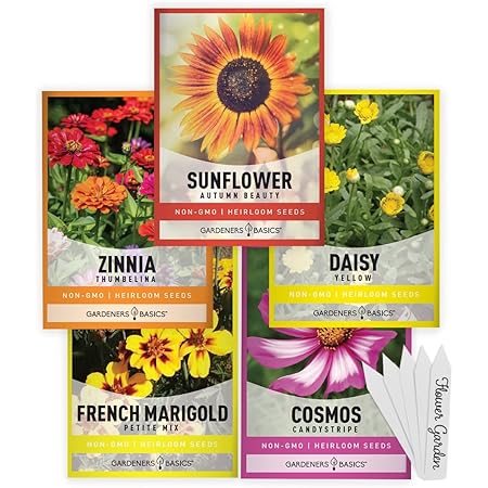 Amazon.com : Flower Seeds Packets — Seeds for Planting Flowers Variety ...