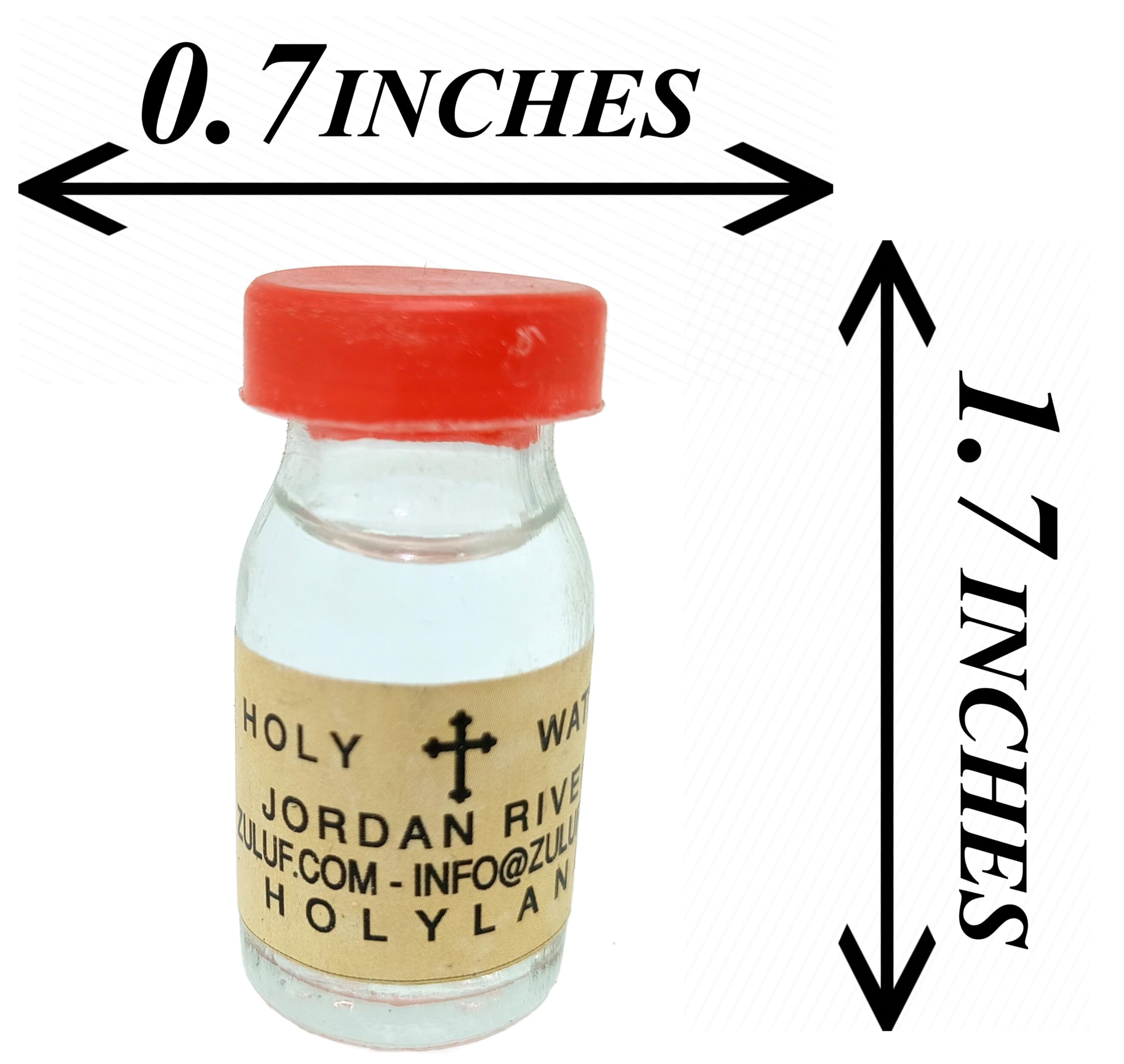 Snapklik.com : Holy Water From The Jordan River In 1 7/8 Inch Glass ...
