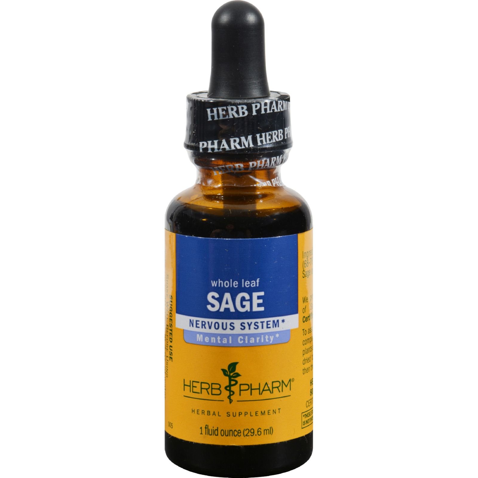 Amazon.com: Herb Pharm Certified Organic Sage Liquid Extract for Mental ...
