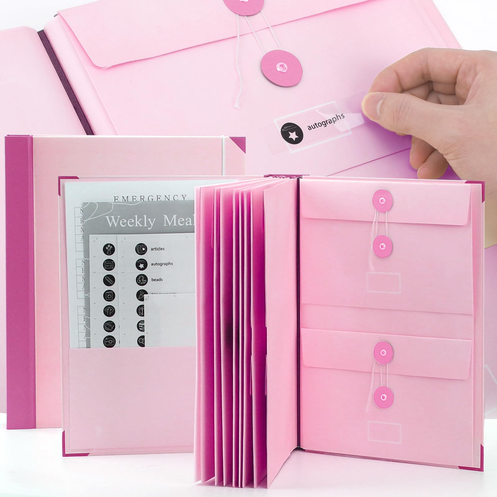 Amazon.com : Folio Folders with Pockets, in Case I Go Missing Binder ...