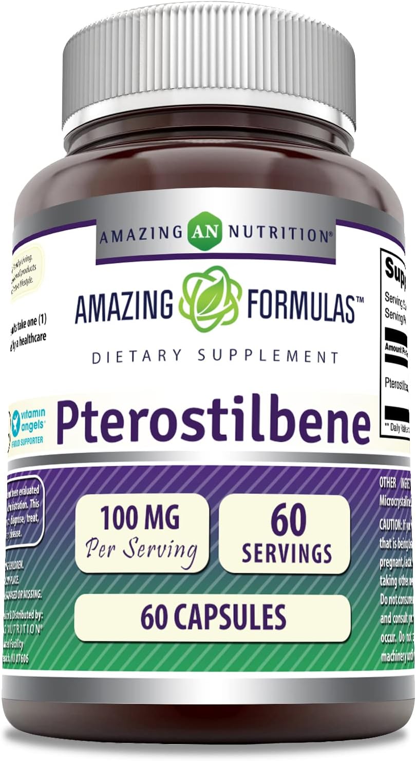 Amazon.com: Nutricost Pterostilbene 100mg, 120 Capsules - Non-GMO ...