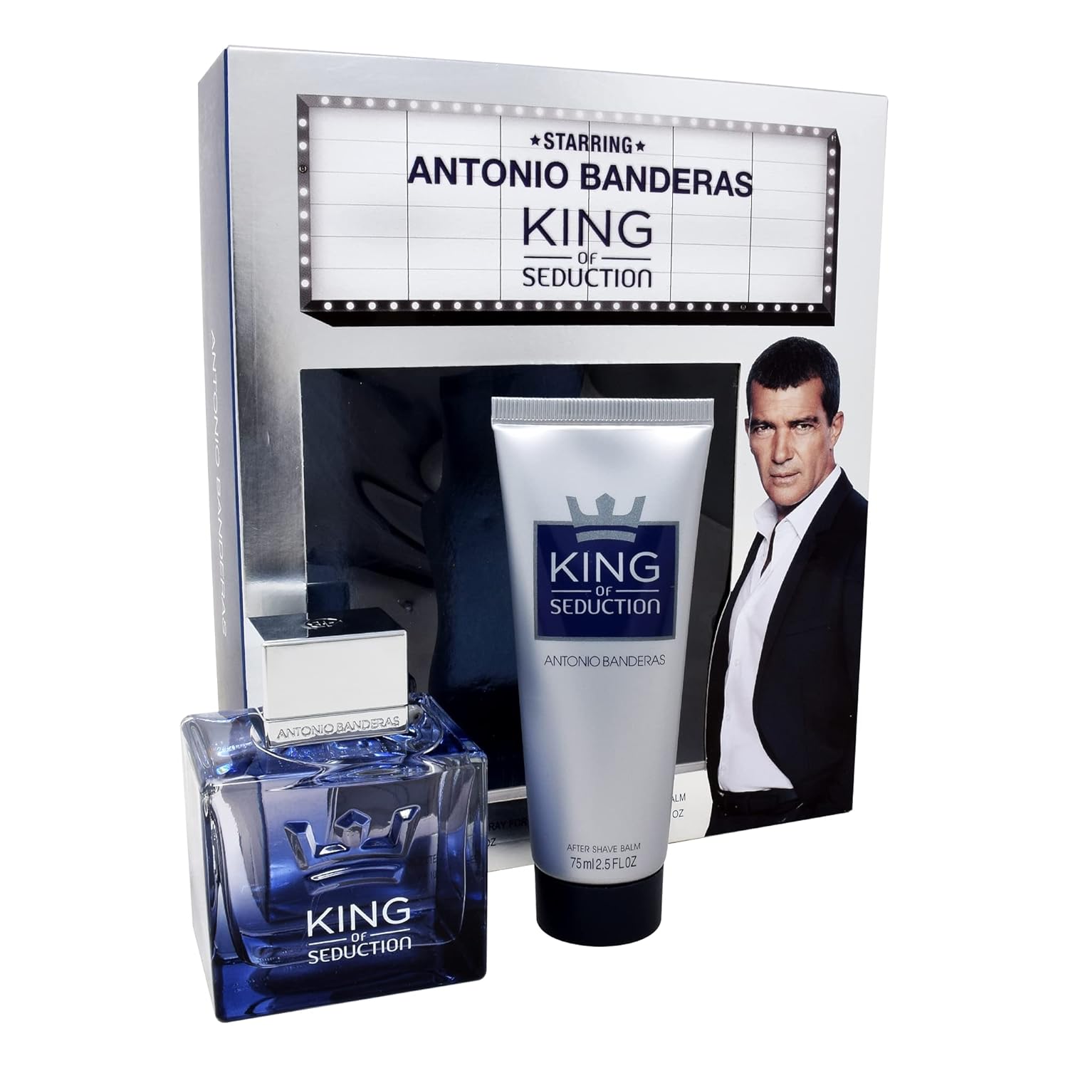 Amazon.com : A. Banderas KING OF SEDUCTION 2pc SET 3.4 oz EDTS, 2.5 oz ...