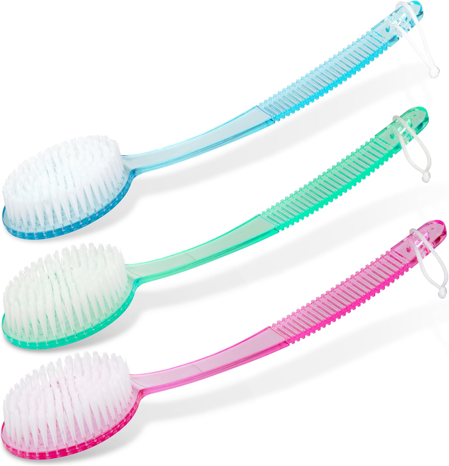 Amazon.com : DecorRack Bath Brush with Bristles, Long Handle for ...