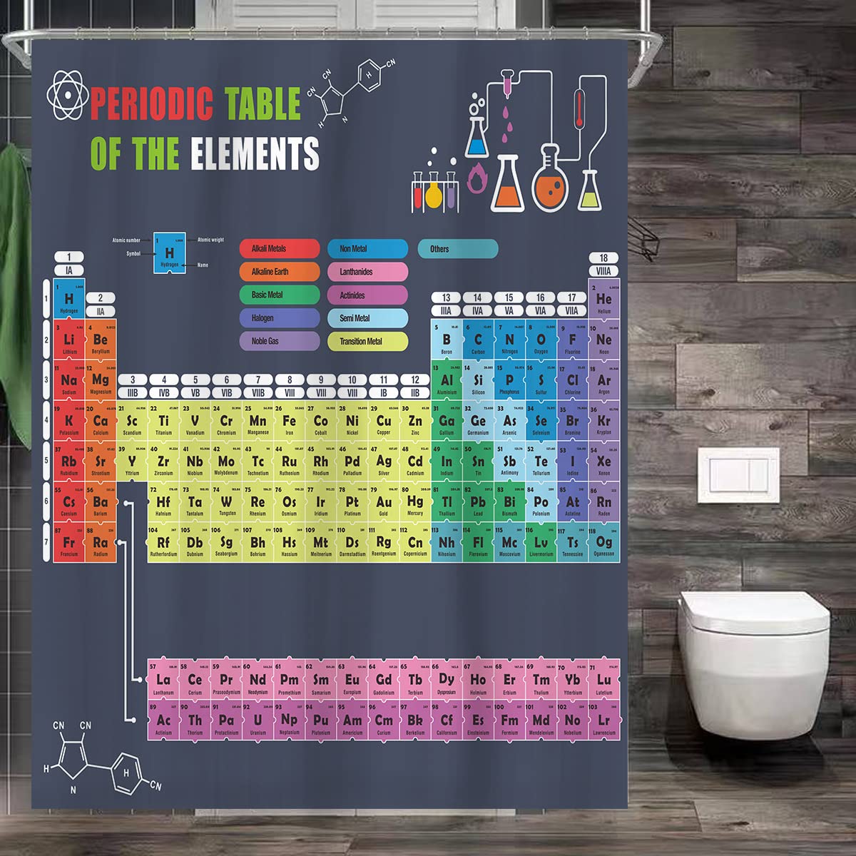 Periodic Table Bathroom Periodic Table Elements Student Gifts Science