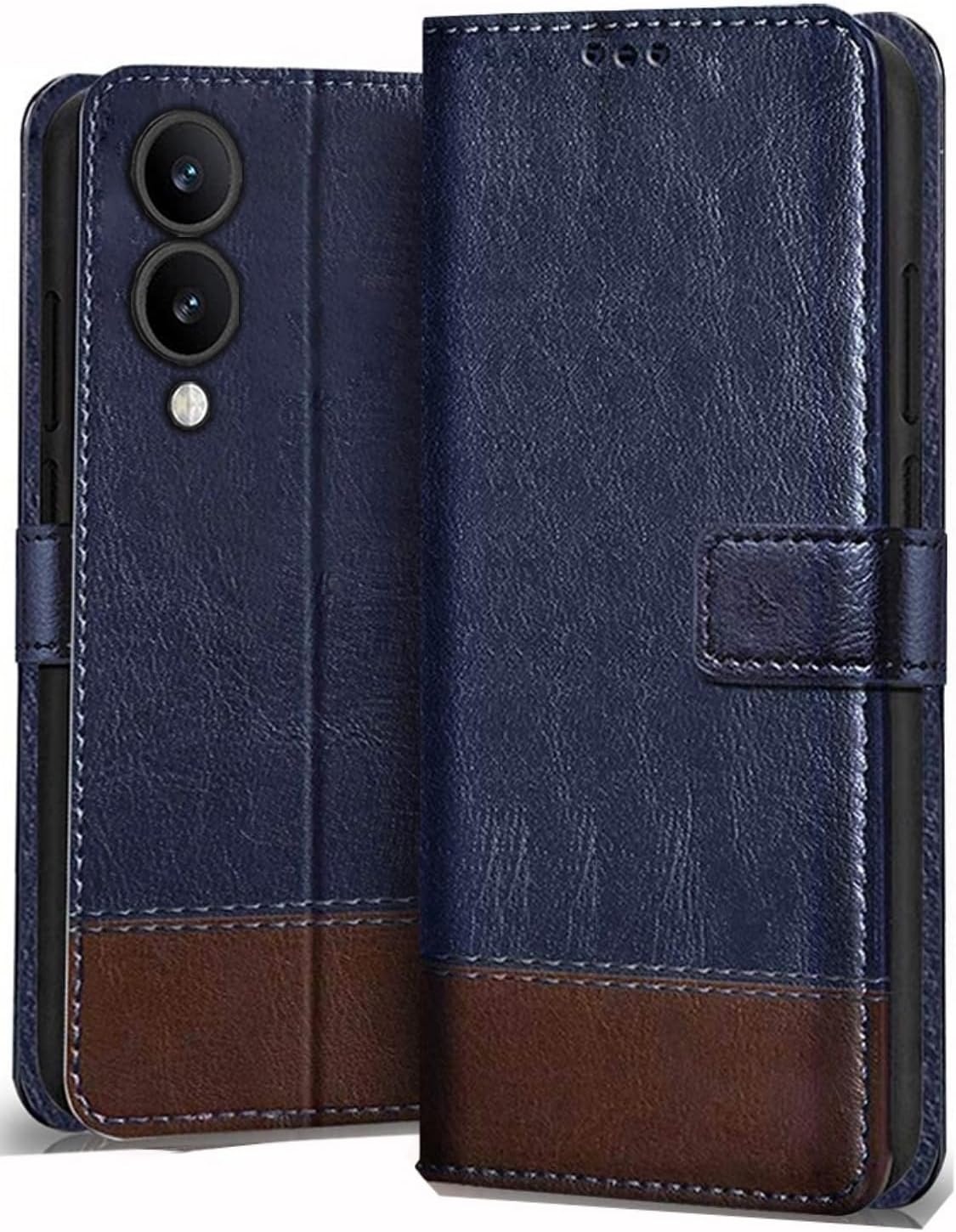 SHINESTAR Ultimate Dual Shade Leather Finish Flip Back Cover for Vivo ...