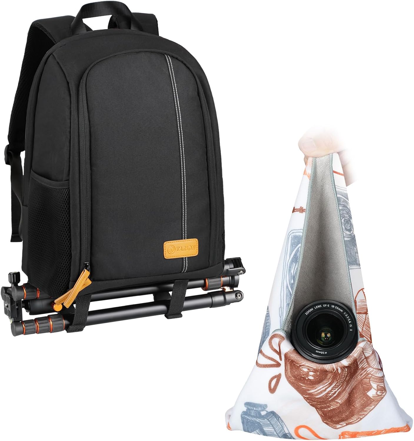 Amazon.com : TARION Camera Backpack + Camera Lens Protective Wrap ...