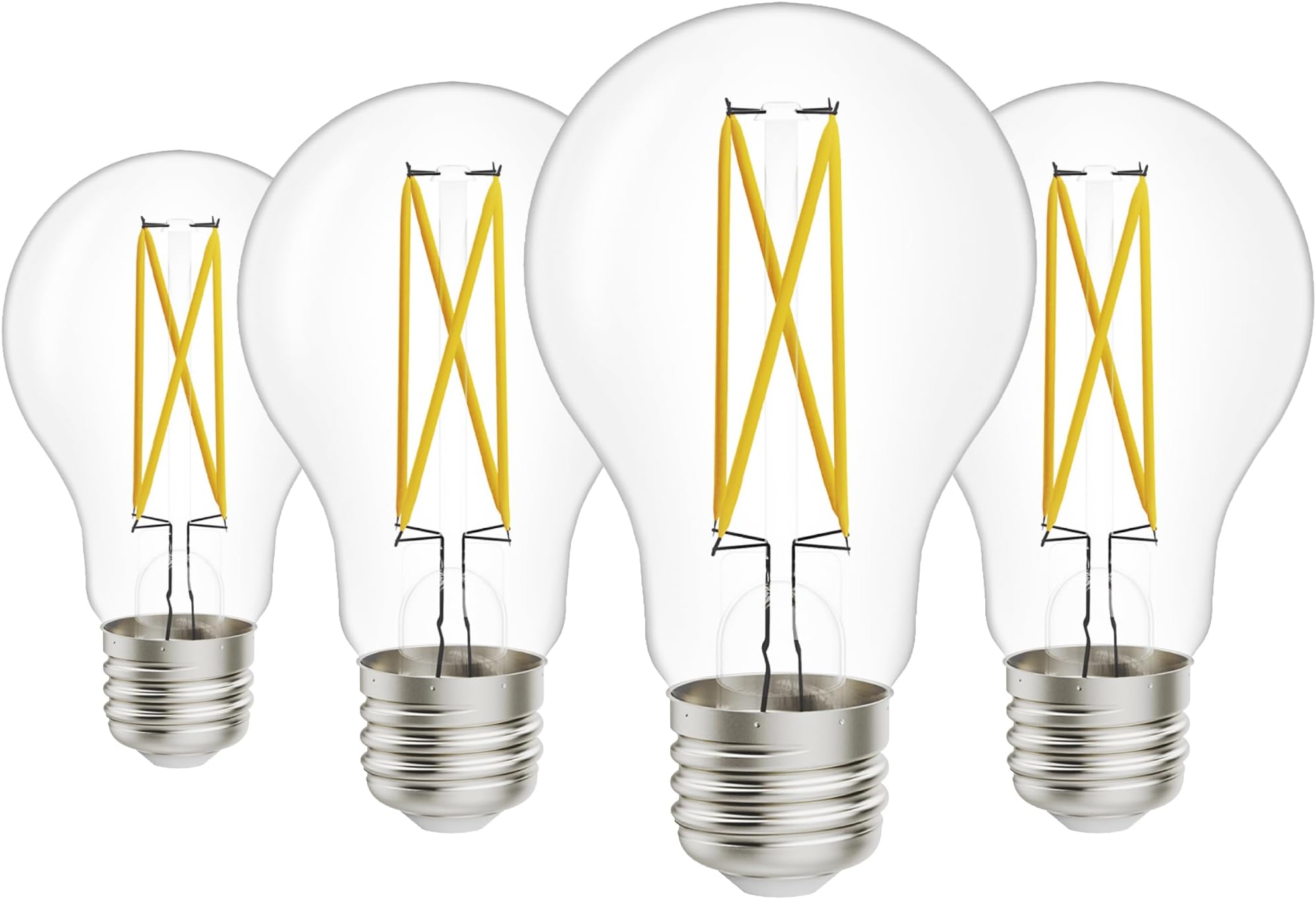 Sunco 4 Pack LED Light Bulbs A15, 7W=60W, 2700K Soft White, 800 LM ...