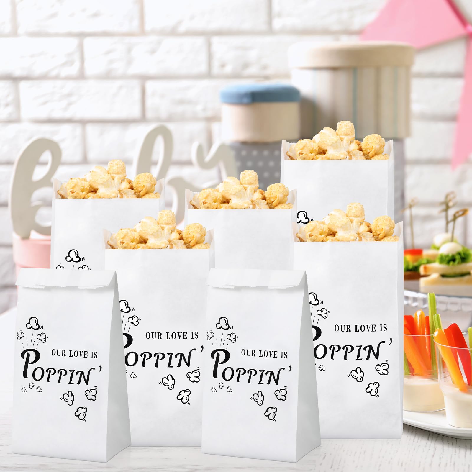 Snapklik.com : Uiifan 500 Pcs Paper Popcorn Bags Candy Treat Snack ...
