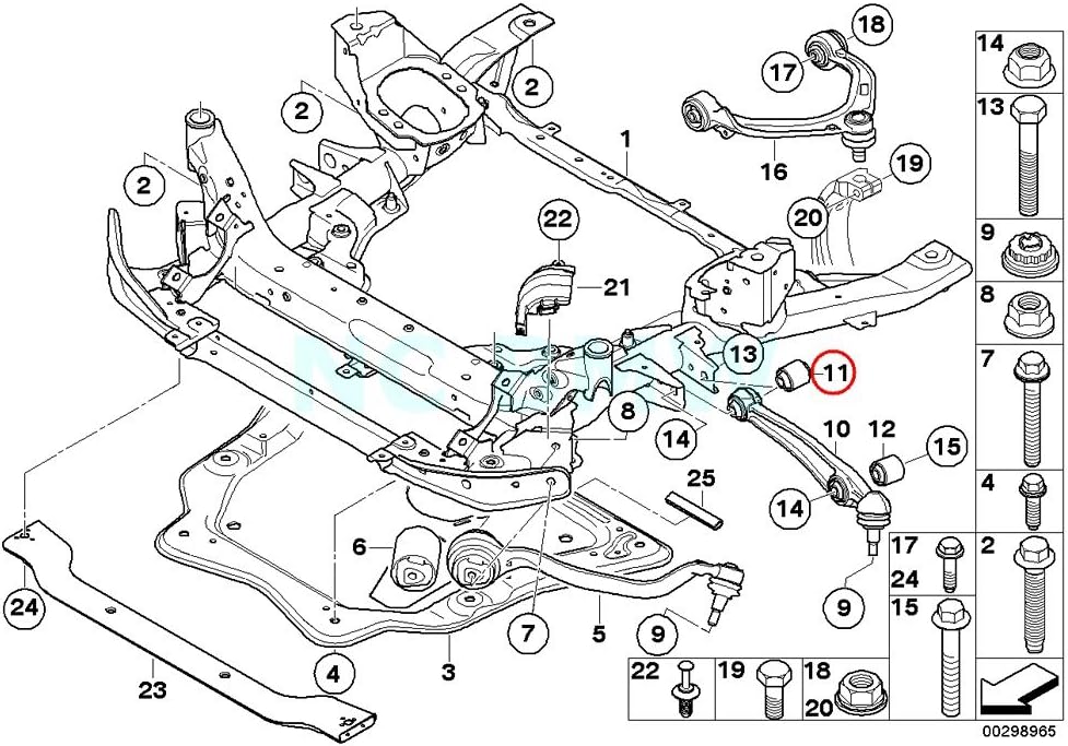 Amazon.com: BMW Genuine Rubber Bushing For A-Arm : Automotive