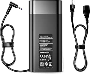 Amazon.com: GERVGHS 200W Laptop Charger Compatible with HP Victus 15 17 ...